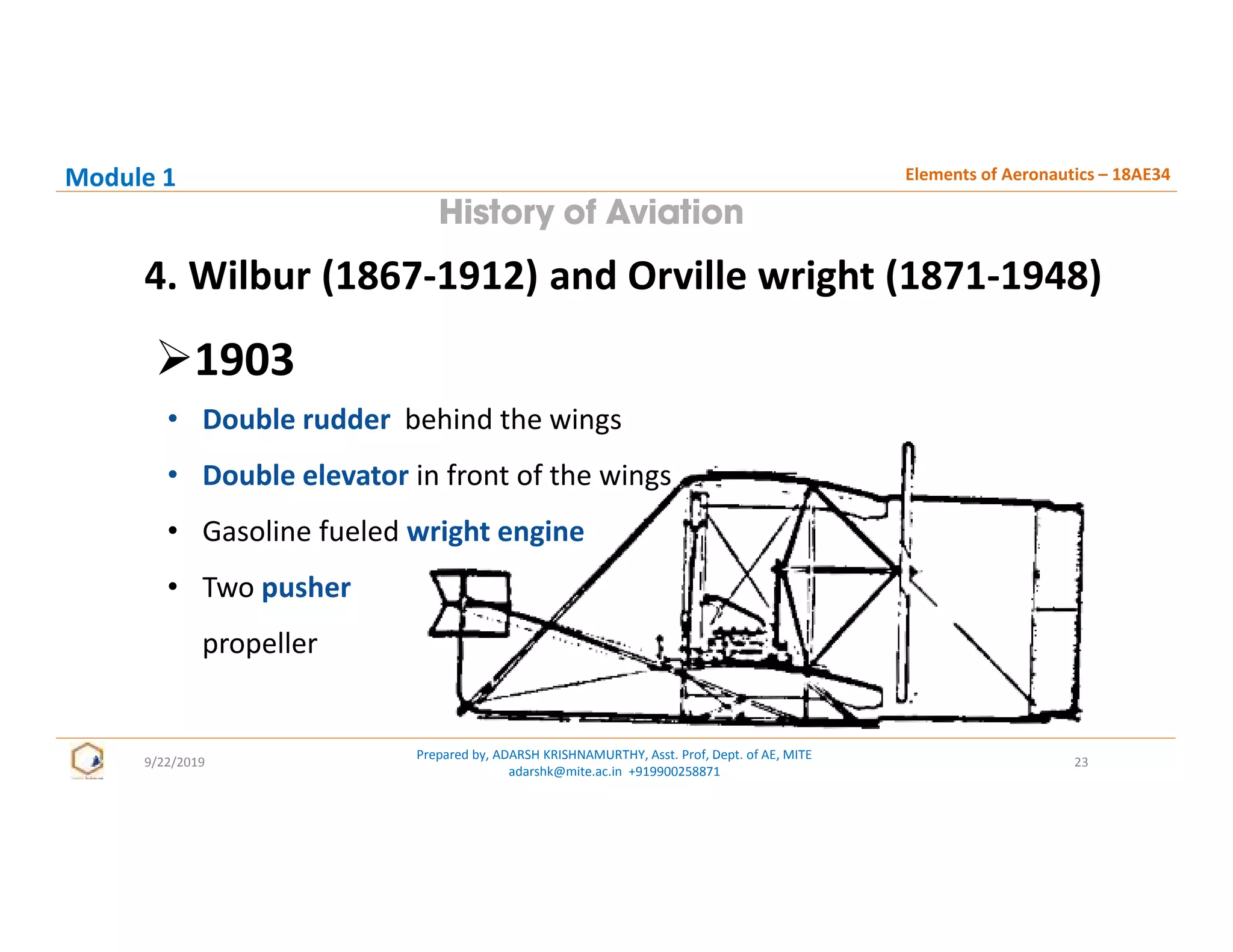 Ch1: History of Aviation - Elements of Aeronautics | PDF