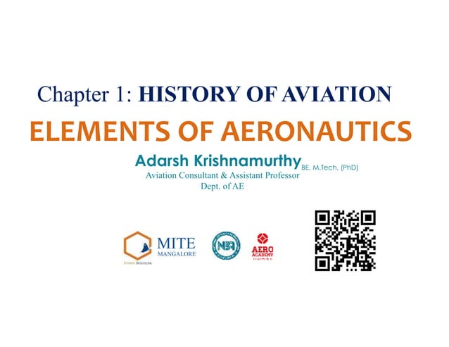Ch1: History of Aviation - Elements of Aeronautics | PDF