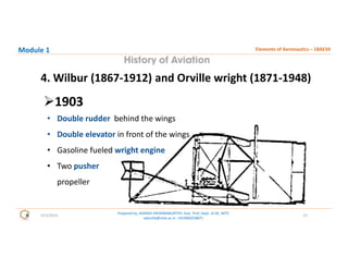 Ch1: History of Aviation - Elements of Aeronautics | PDF