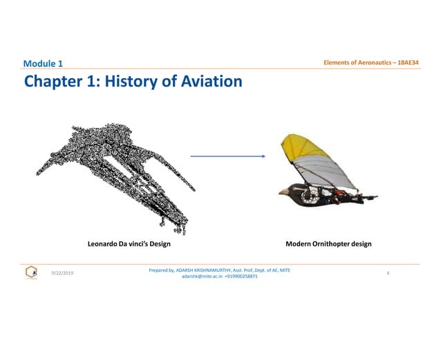 Ch1: History of Aviation - Elements of Aeronautics | PDF