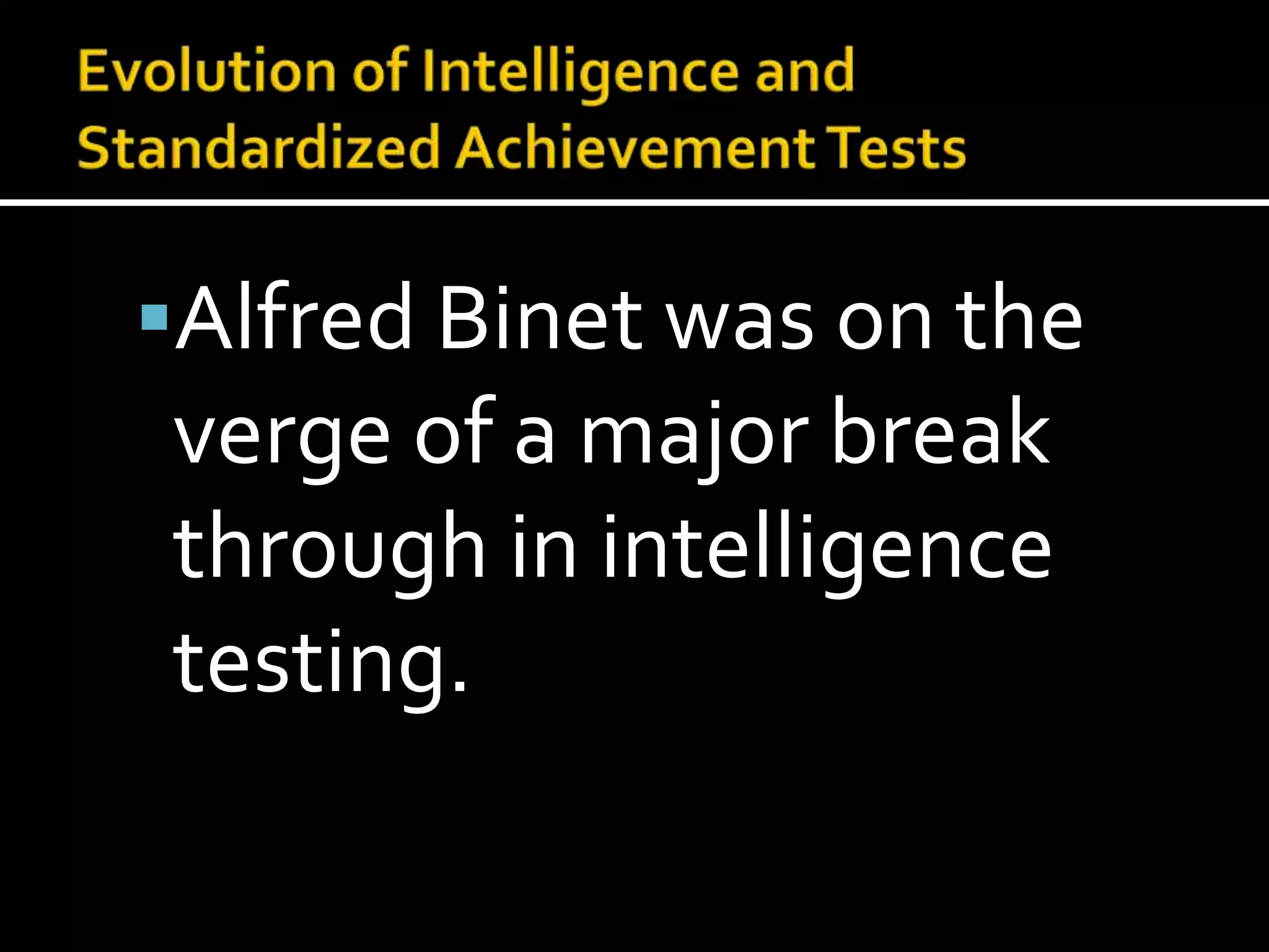 Chapter 1 history of testing | PPTX