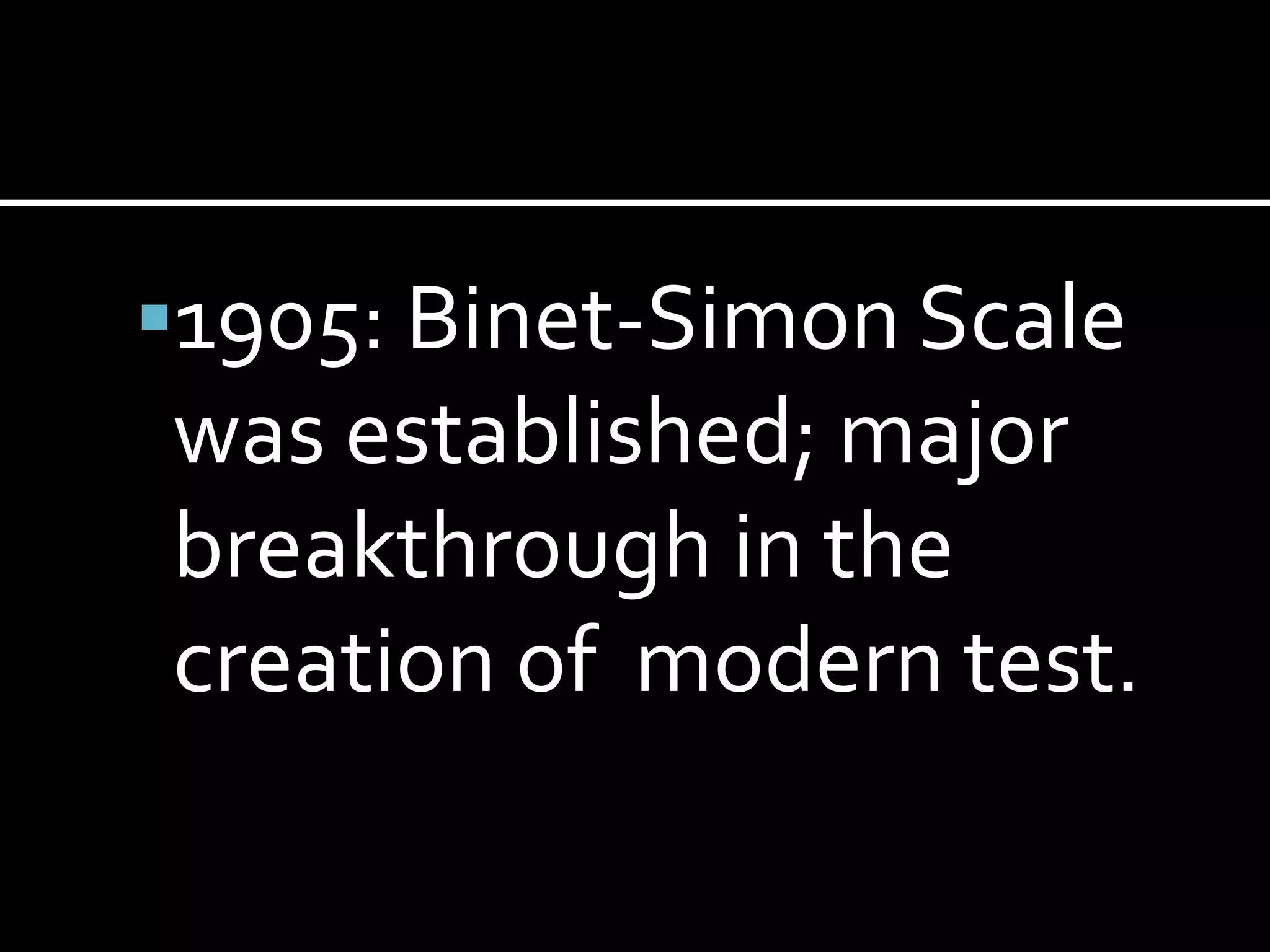 Chapter 1 history of testing | PPTX