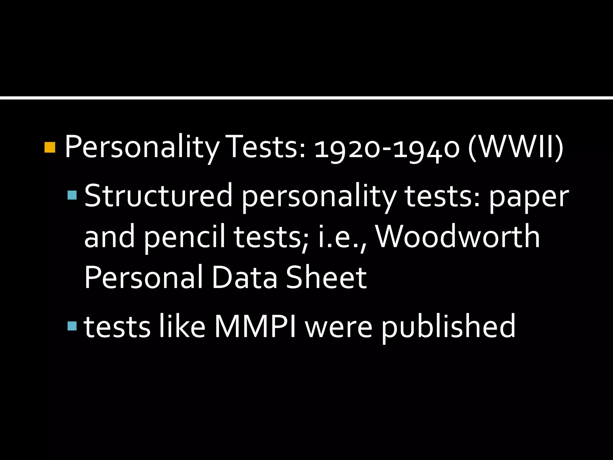 Chapter 1 history of testing | PPTX