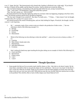 Chapter 1 homework revised 11.24.13 | Educational Assessment | Education