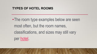 Tourism and Hospitality Description and abbre | PPT