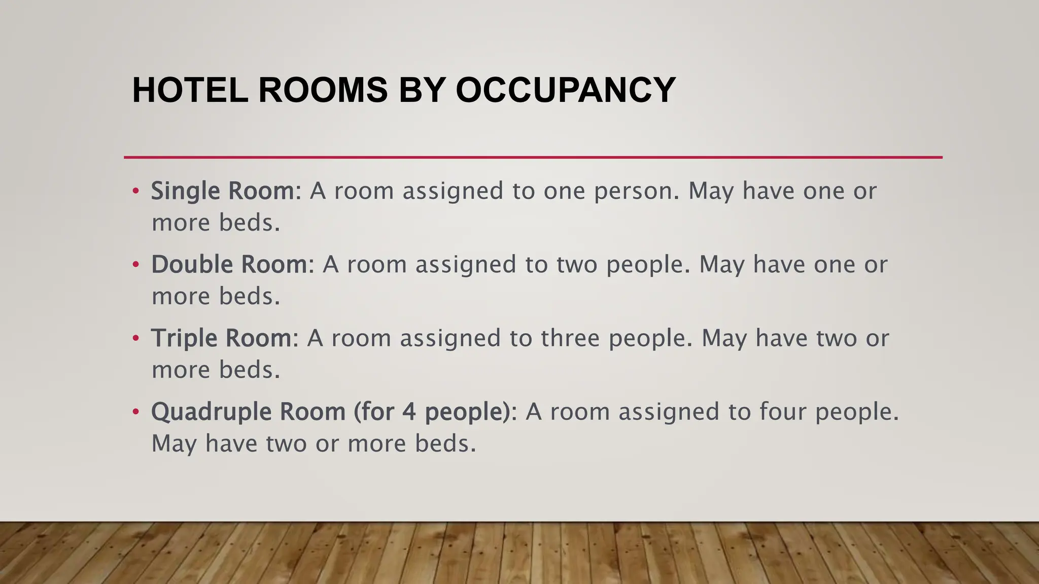 CHAPTER 1 HOTEL TERMINOLOGIES and its descriptions.pptx