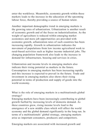 Chapter 1 How do you define emerging markets What are some of t.docx
