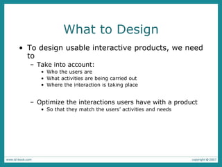 What is Interaction Design? | PPT