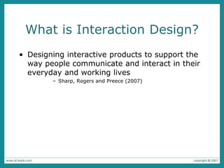 What is Interaction Design? | PPT