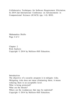 Chapter 1Information Security OverviewCopyright © 2014 by Mc | DOCX ...