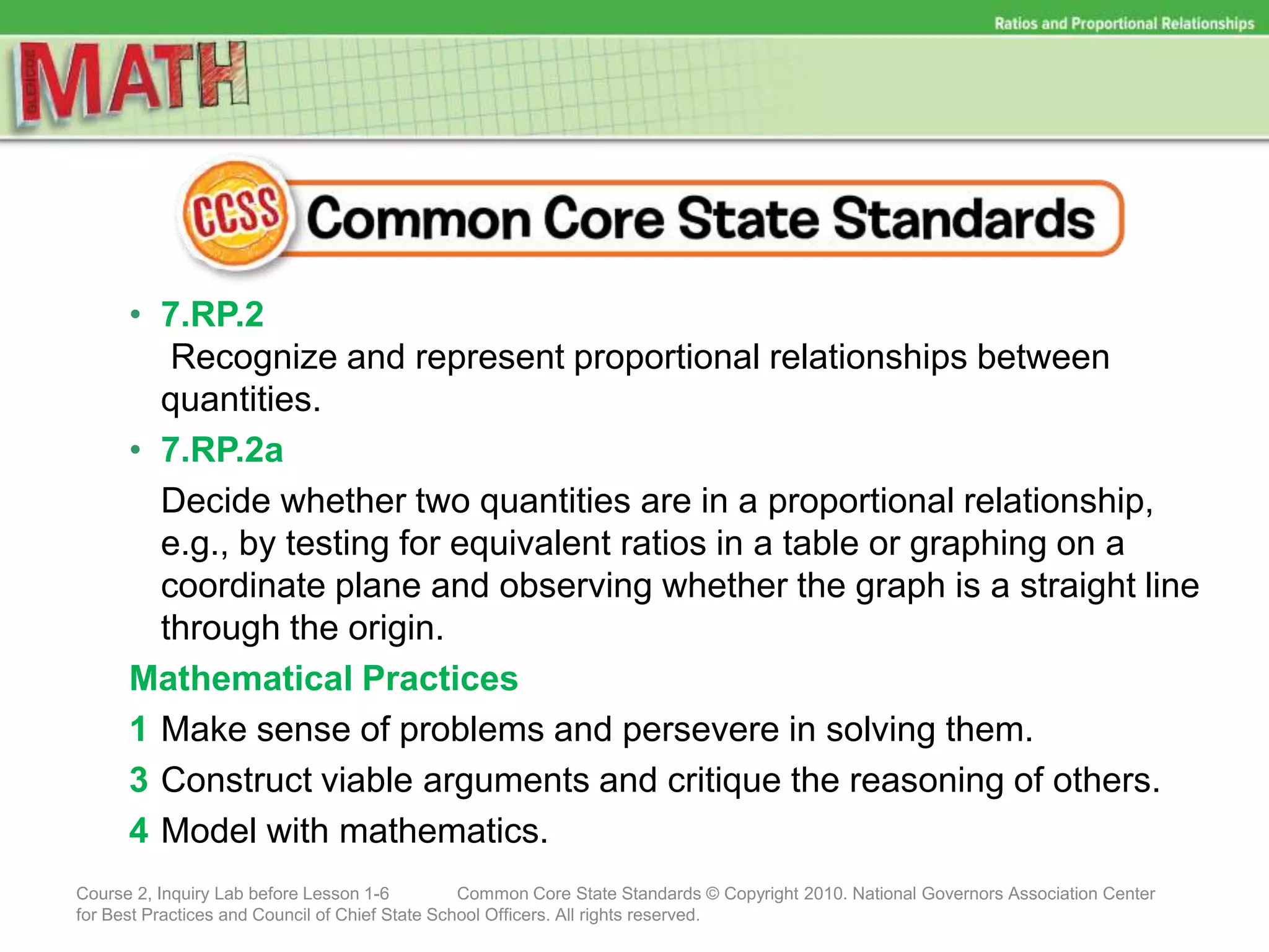 (7) Lab Inquiry - Proportional and Non-Proportional Relationships ...