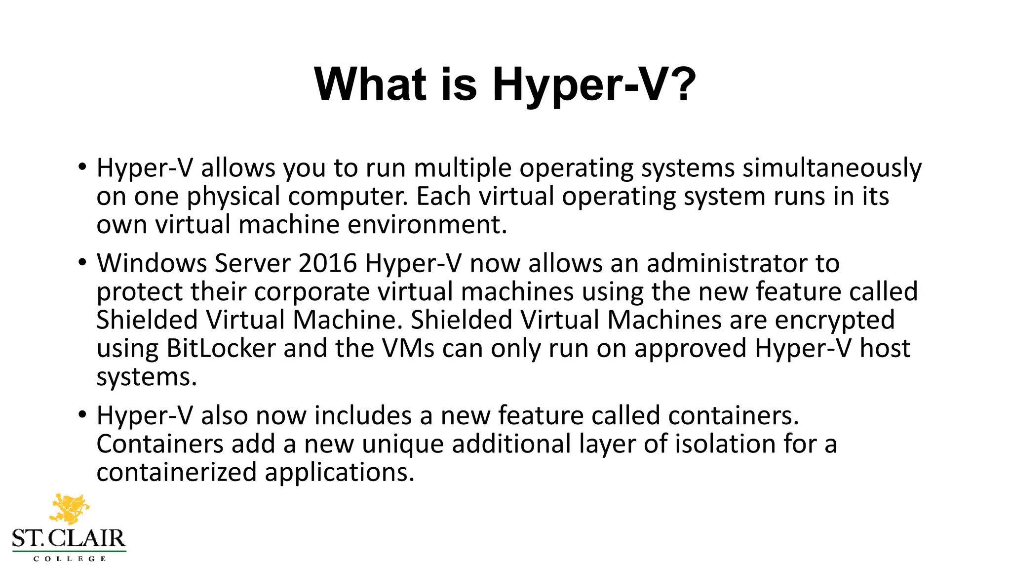 Chapter 1 Installing Windows Server 20161pptx 