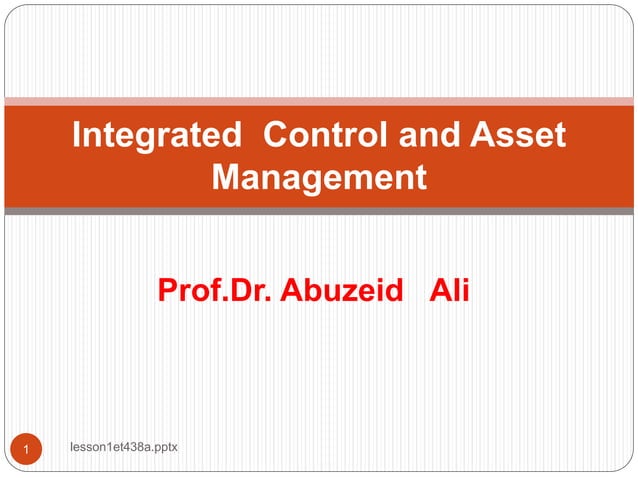 chapter 1 integrated control system.pptx | Technology & Computing