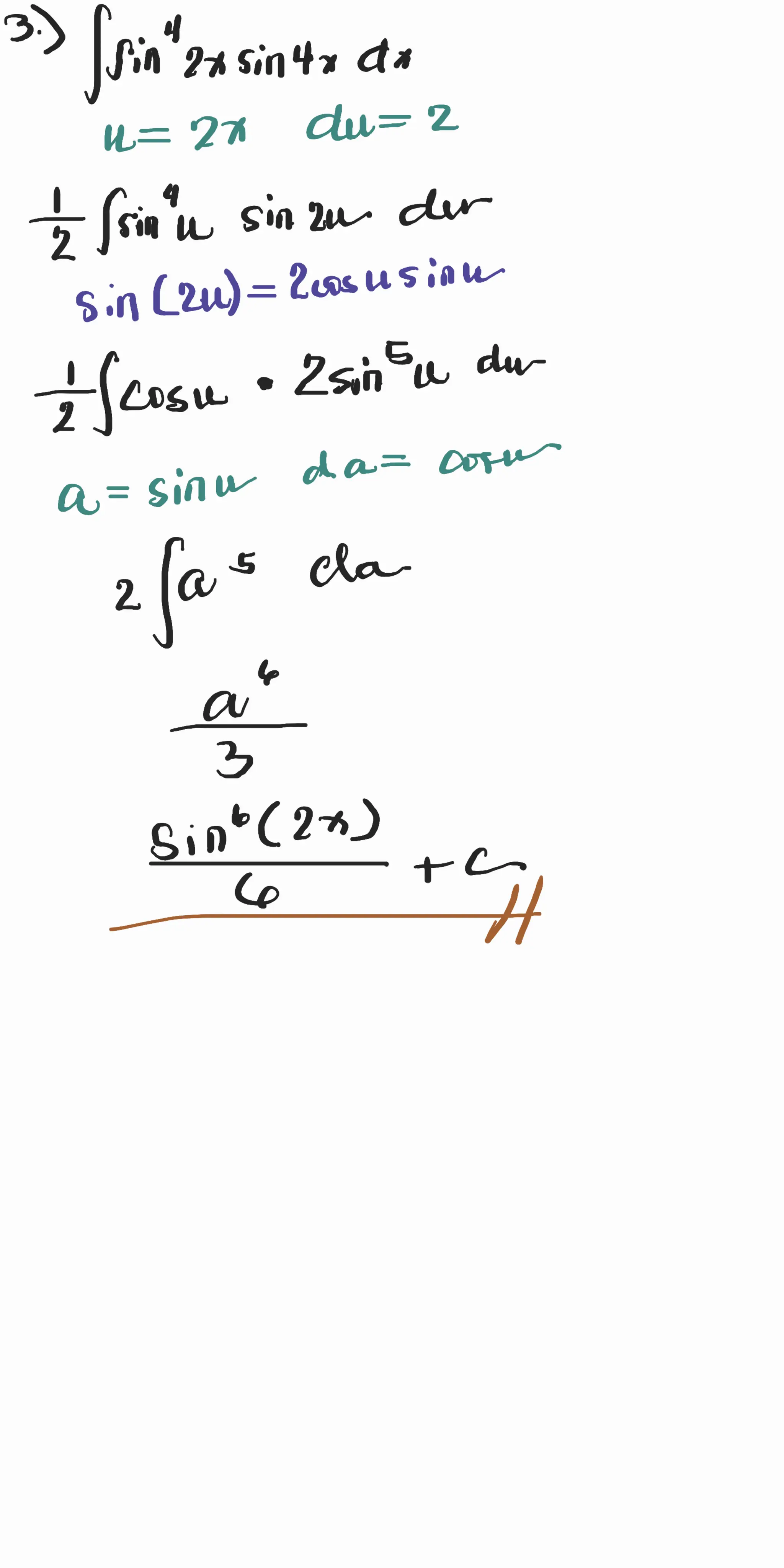 Integration Trigonometric Function 1 6 Only Pdf