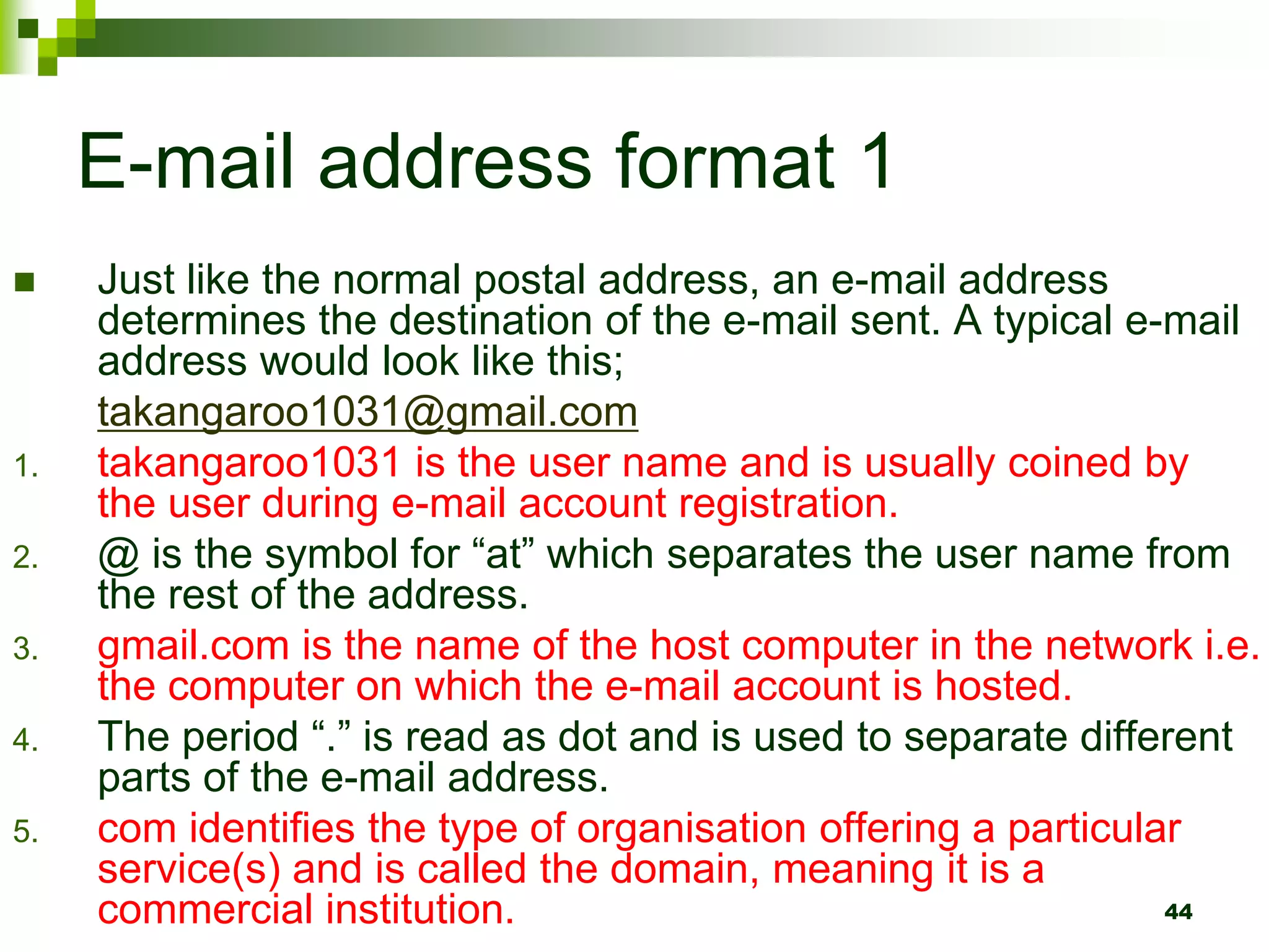 Chapter 1 Internet and e-mail.ppt | Internet for Beginners | Internet