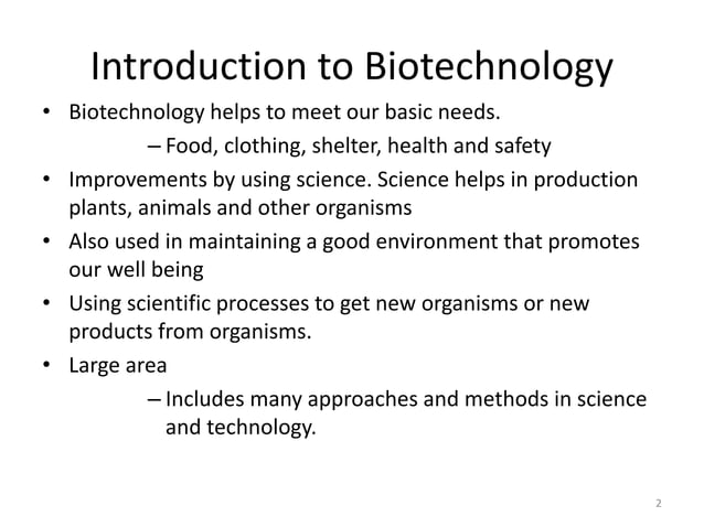 Introduction to Animal Biotechnology | PPTX | Biotech and Biomedical ...