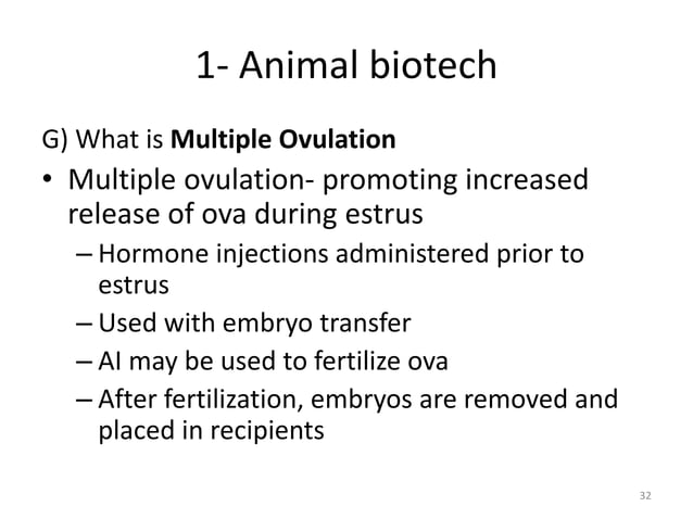 Introduction to Animal Biotechnology | PPTX | Biotech and Biomedical ...