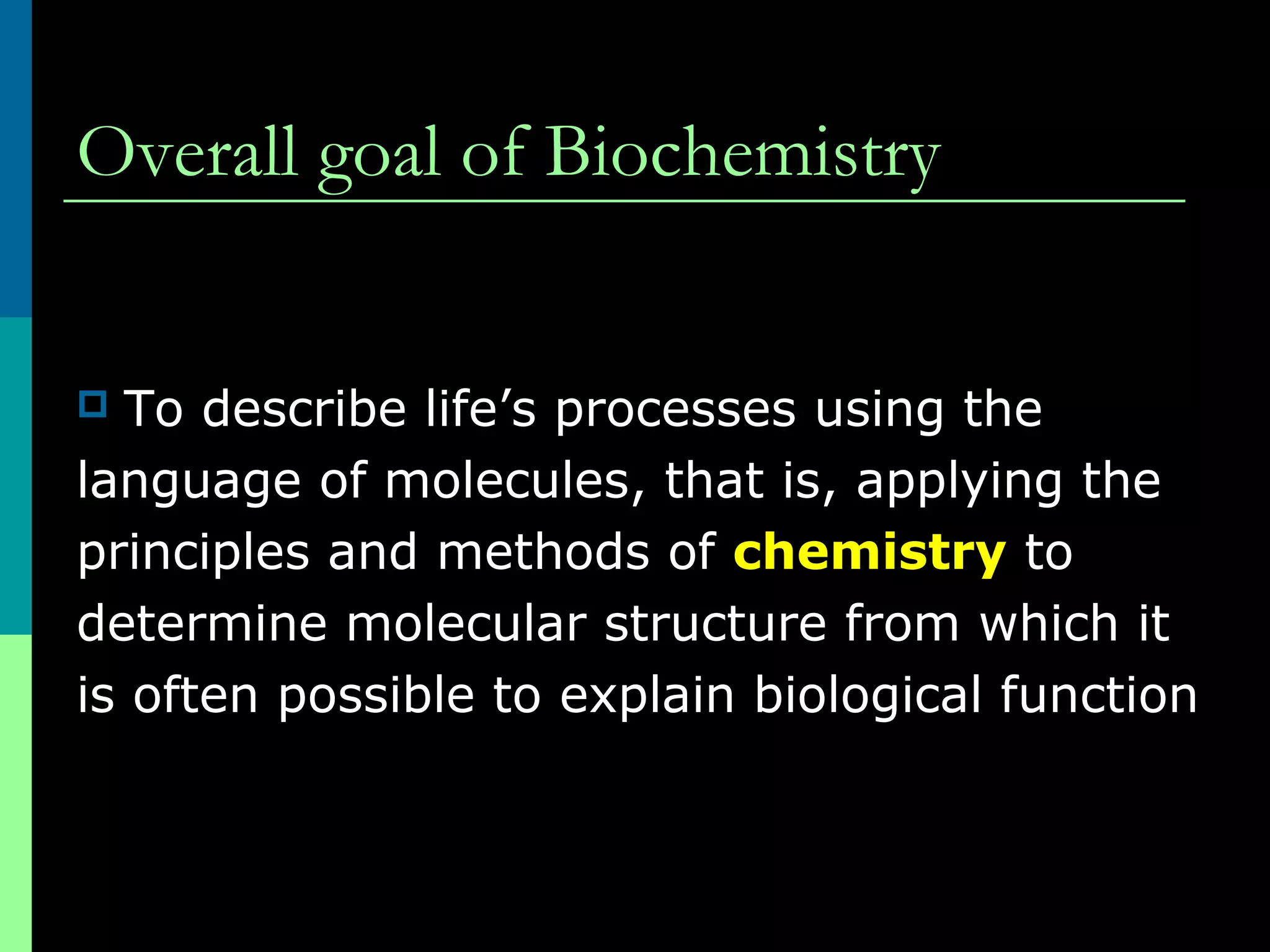 Chapter 1 intro biochem | PPT