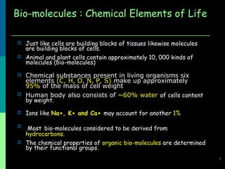 Chapter 1 intro biochem | PPT | Biological Sciences | Science