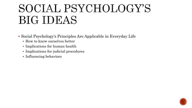 Chapter 1 introducing social psychology | PPTX | Biological Sciences ...