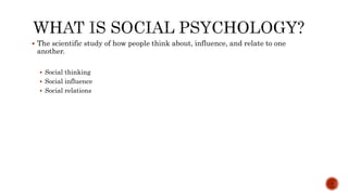 Chapter 1 introducing social psychology | PPTX