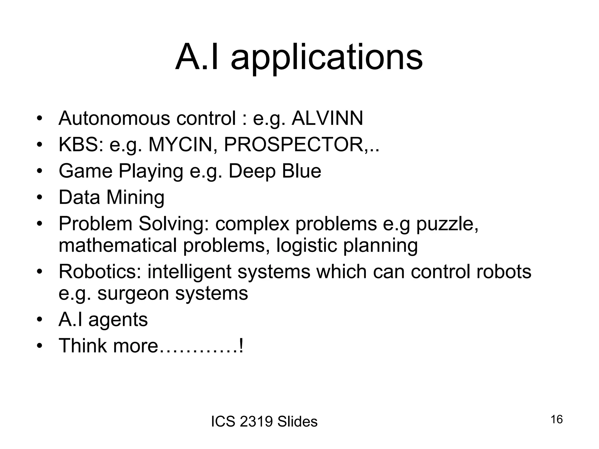 Artificial Intelligence- introduction | PPT