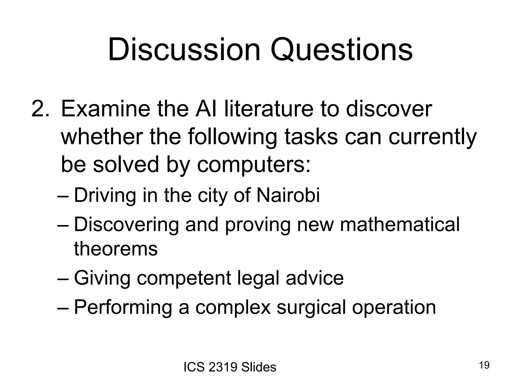 Artificial Intelligence- introduction | PPT