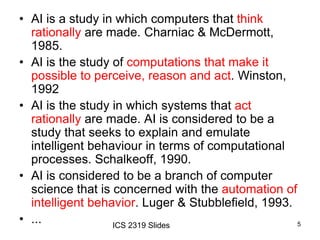 Artificial Intelligence- introduction | PPT