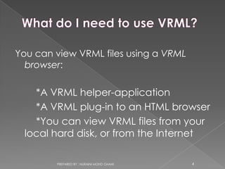 Chapter 1 - INTRODUCTION TO VRML | PPTX