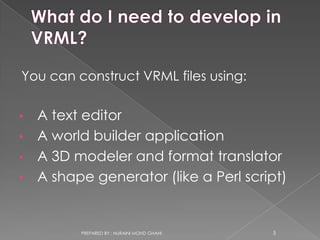 Chapter 1 - INTRODUCTION TO VRML | PPTX