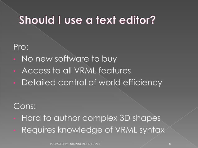 Chapter 1 - INTRODUCTION TO VRML | PPTX