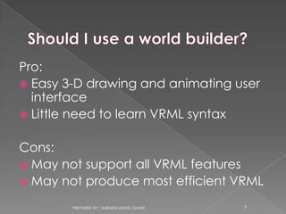 Chapter 1 - INTRODUCTION TO VRML | PPTX