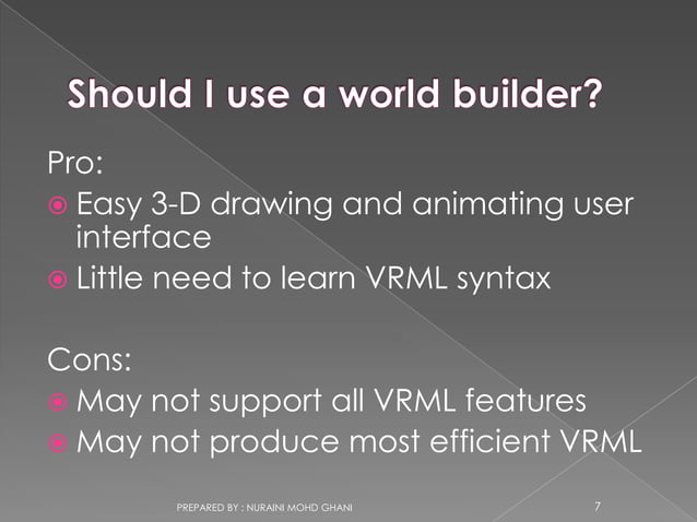 Chapter 1 - INTRODUCTION TO VRML | PPTX