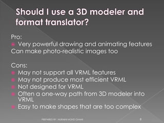 Chapter 1 - INTRODUCTION TO VRML | PPTX