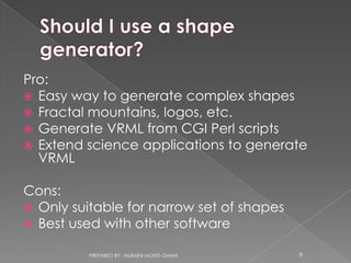 Chapter 1 - INTRODUCTION TO VRML | PPTX