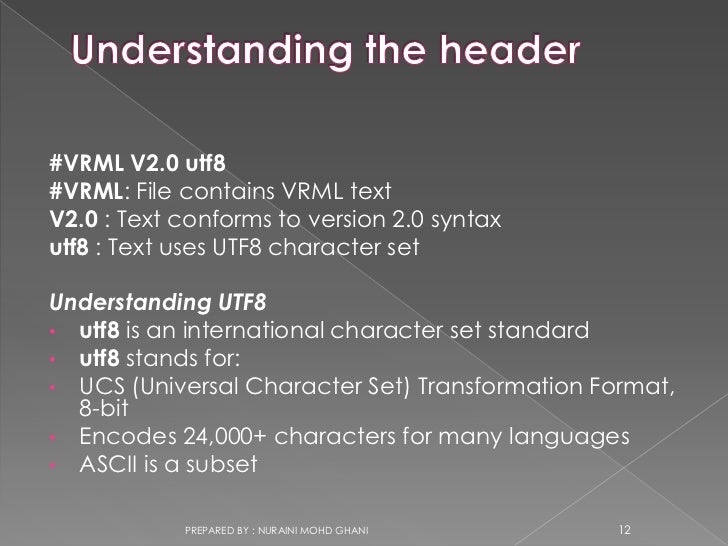 Chapter 1 - INTRODUCTION TO VRML