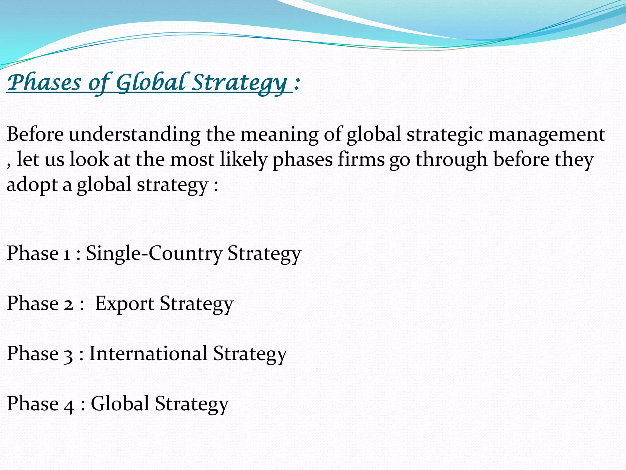Chapter global strategic management1 introduction | PPTX