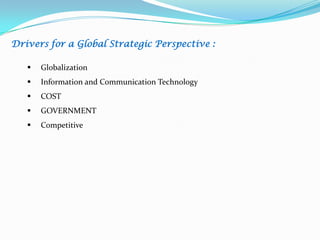 Chapter global strategic management1 introduction | PPTX