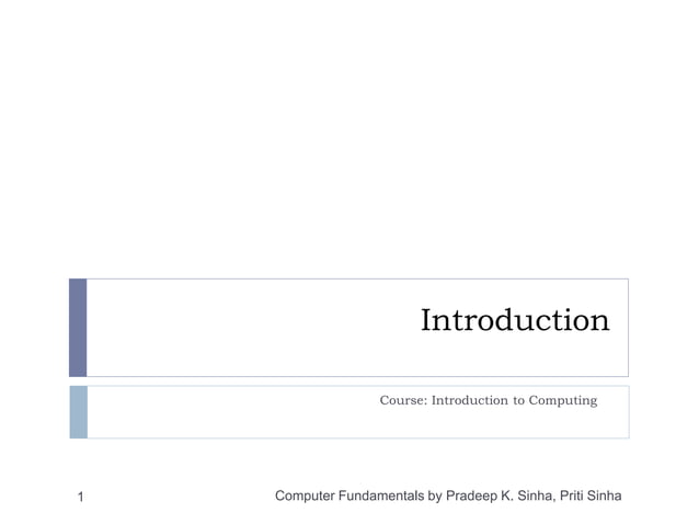 Chapter 1 introduction | PPT