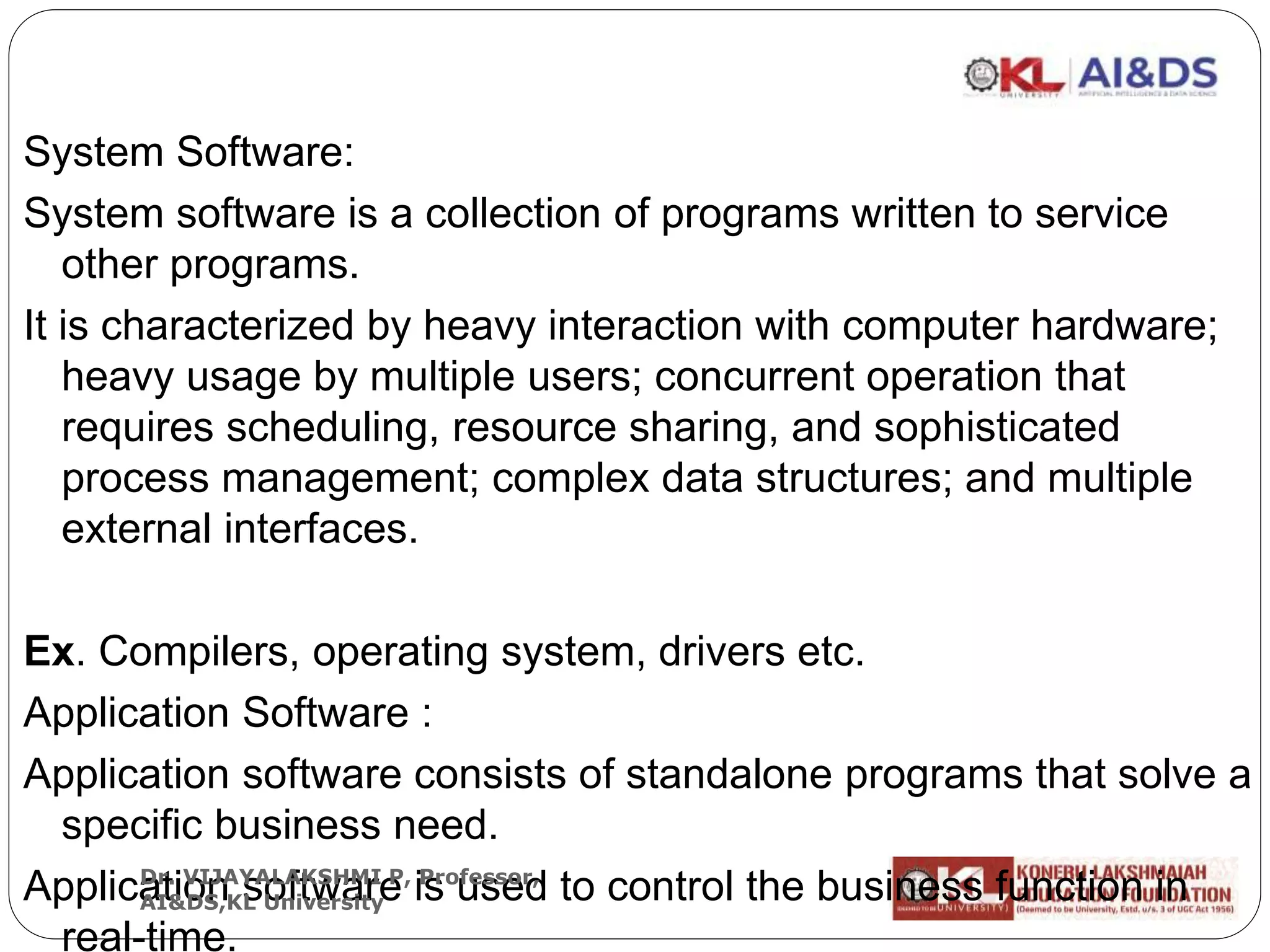 Chapter 1 Introduction.pptx | Operating Systems | Computer Software and Applications