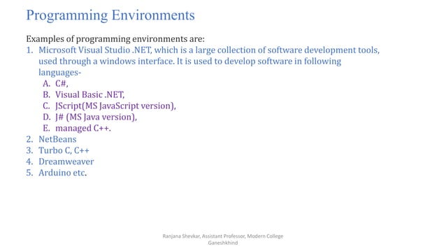 Paradigms Of Programming Languages Ch1 Introductionpptx Programming Languages Computing