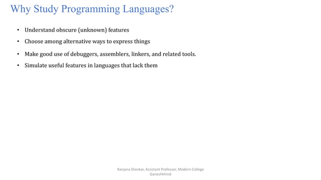 Paradigms Of Programming Languages Ch1 Introductionpptx