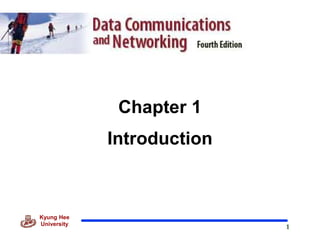 Chapter 1 Introduction Data Communication and Networking | PDF