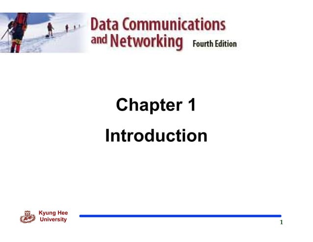 Chapter 1 Introduction Data Communication and Networking | PDF