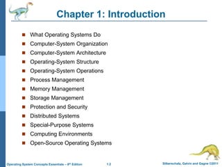 Operating System Chapter Introduction 1 | PPT | Computing | Technology & Computing