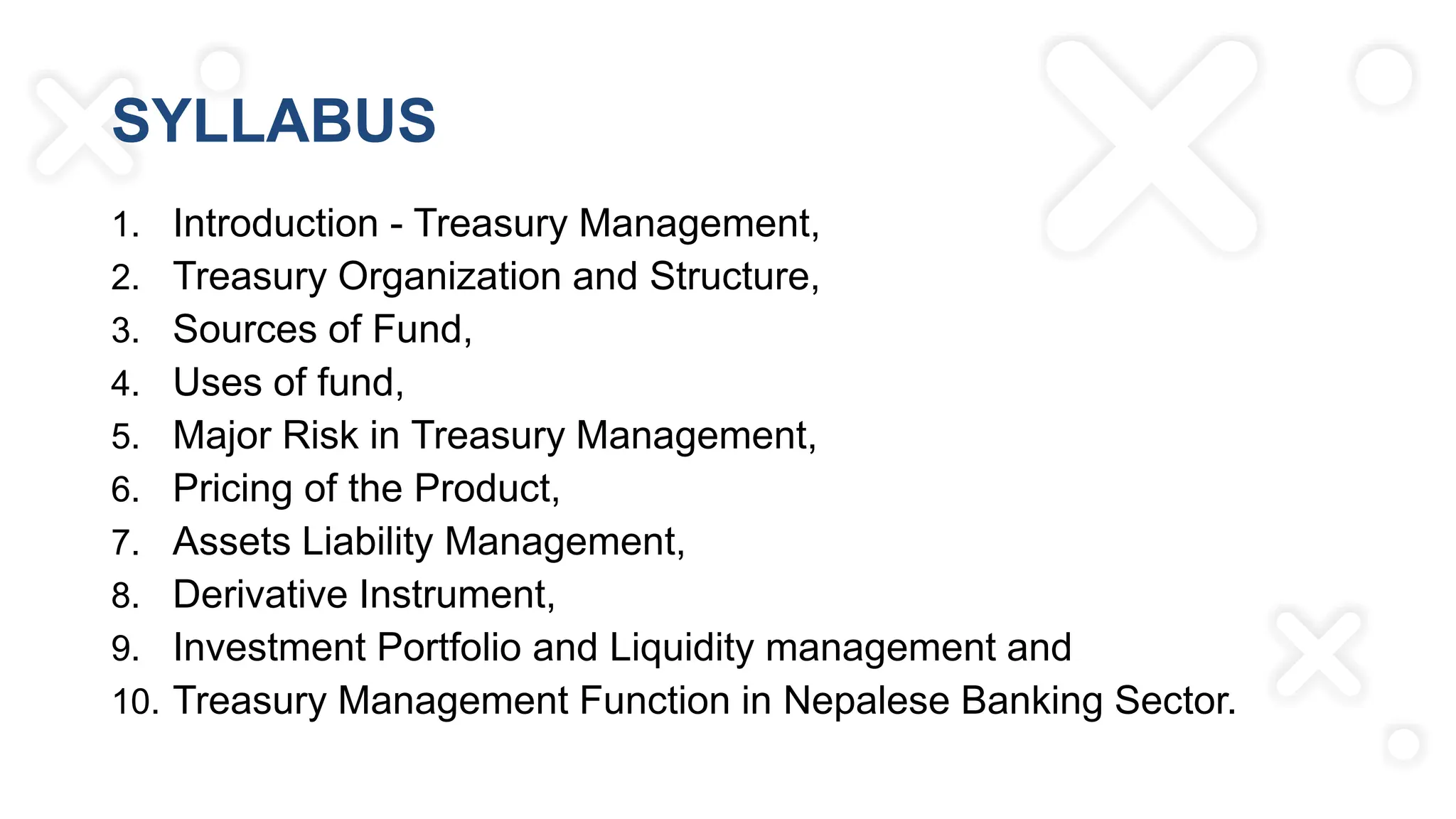 Chapter 1 Introduction to Treasury Management | PPTX
