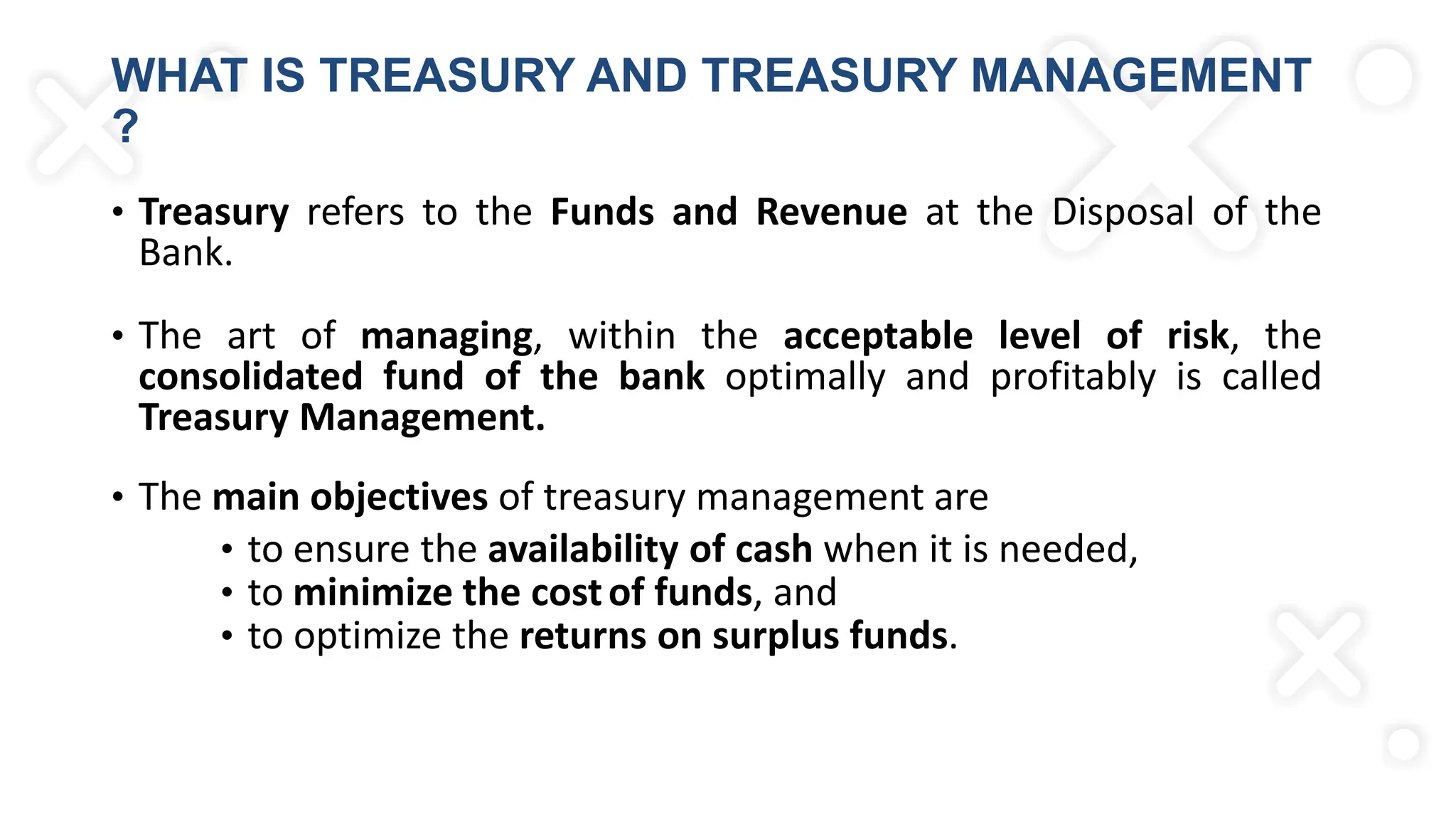 Chapter 1 Introduction to Treasury Management | PPTX