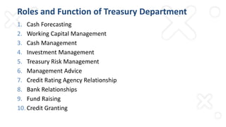 Chapter 1 Introduction to Treasury Management | PPTX