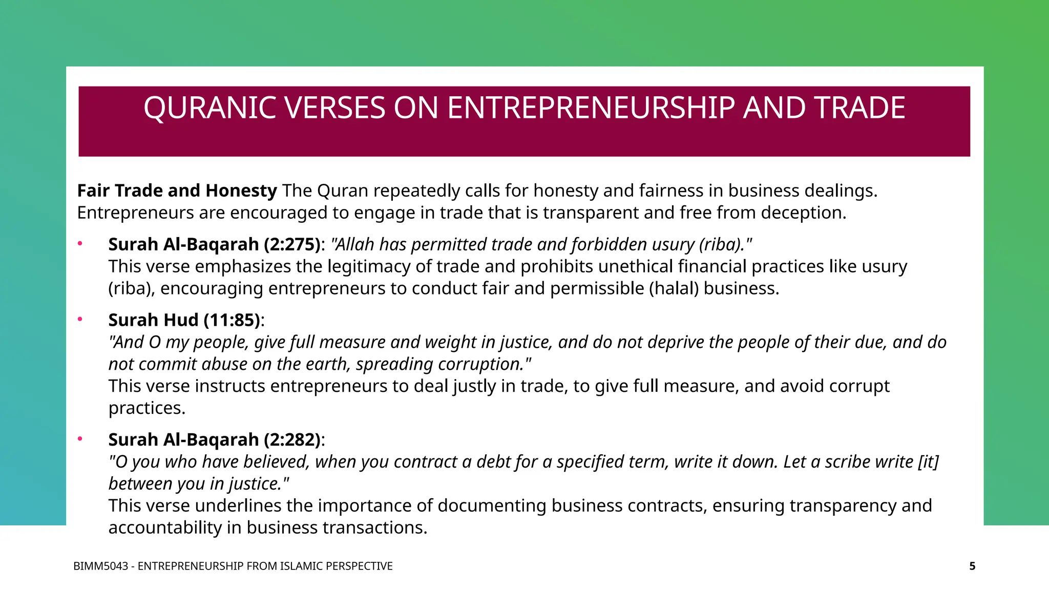 Chapter 1 Introduction of Islamic Entrepreneurship | PPTX