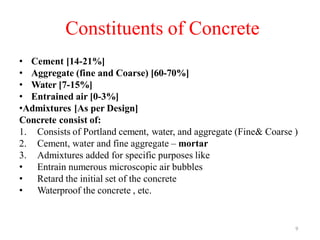 Chapter 1 Introduction of Concrete Technology | PDF